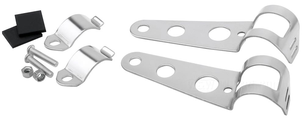 W&W Cycles - Side Mount Brackets for Headlights