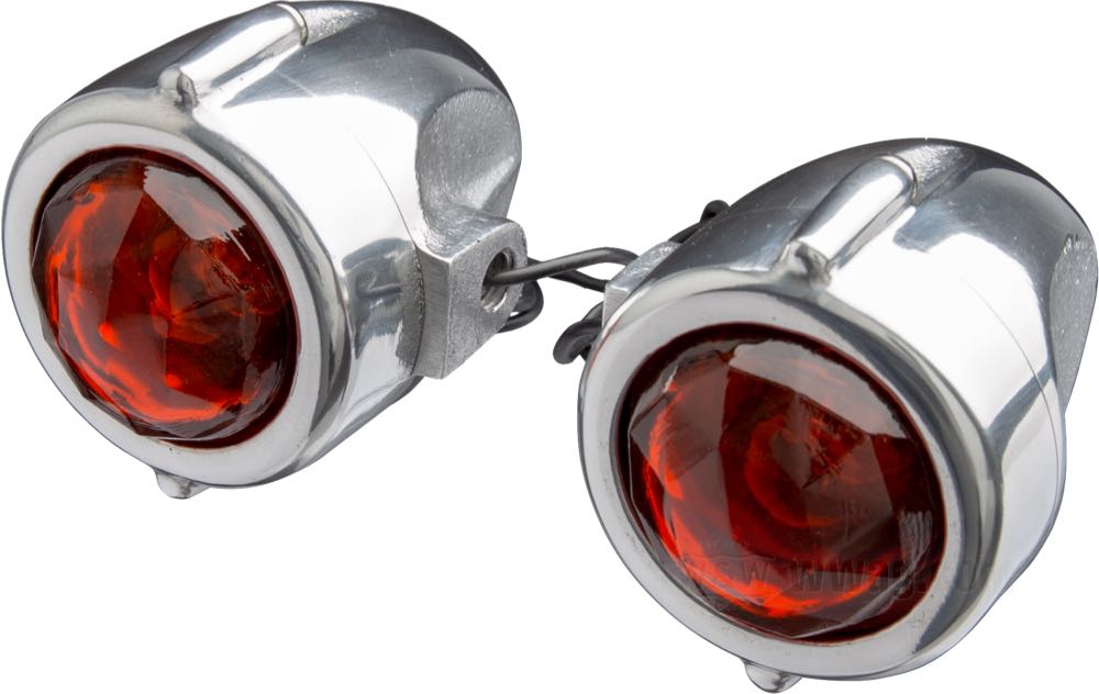 W&W Cycles - Fork Flat Side Bullet Lights