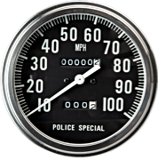 W&W Cycles - Mechanical speedometer »Police Special Style«