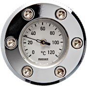 W&W Cycles - Oil temperature gauge »Aviation style« by Rüeger