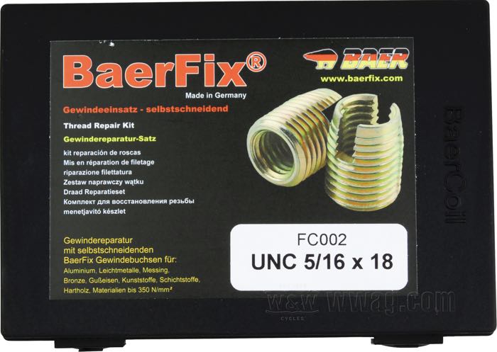 W&W Cycles - Kits de reparación para roscas de BaerFix