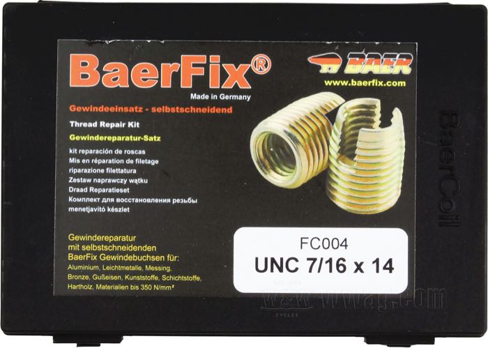 W&W Cycles - Kits de reparación para roscas de BaerFix